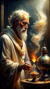 ancient greek alchemist - Recraft