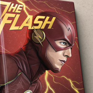 Eye-catching DVD cover for 'The Flash'. Illustration of Barry Allen as ...