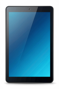 tablet black mockup modern without background - Recraft