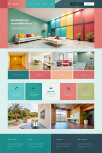 creates a screenshot of a modern full width website template, non ...