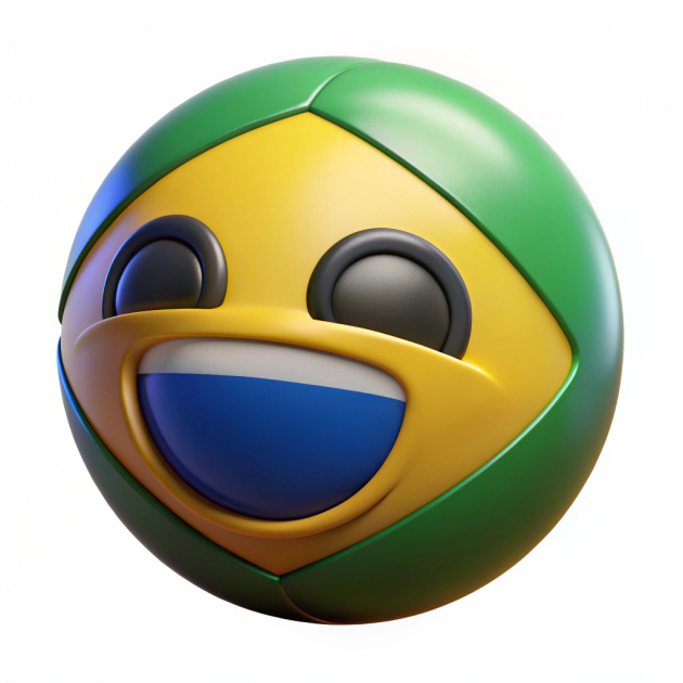 emoji 3d brazil - Recraft