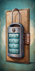 password device-of front- old paper -for escape room printable game ...