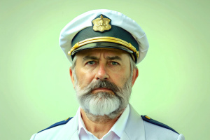 only sea captain, white background - Recraft