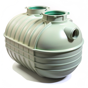 Plastic septic tank png on white background - Recraft
