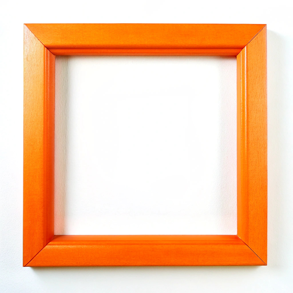 Orange frame isolated on white background - Recraft