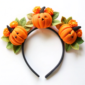 halloween pumpkin headband - Recraft