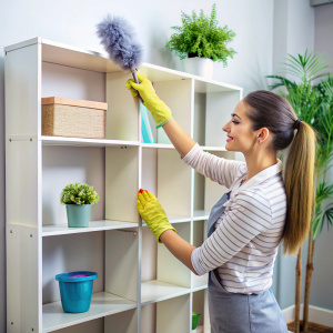 dusting the shelves - Recraft