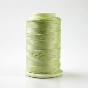 create a High Quality : a light green thread on white background - Recraft