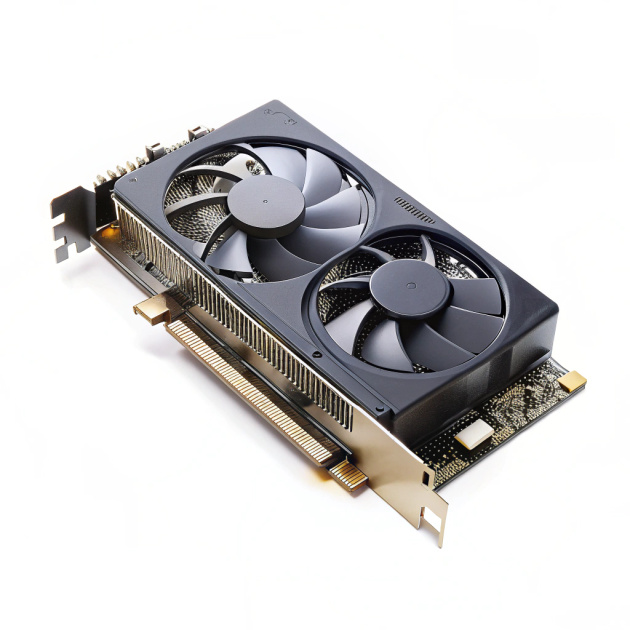 Graphics Card isolated on white background - Recraft