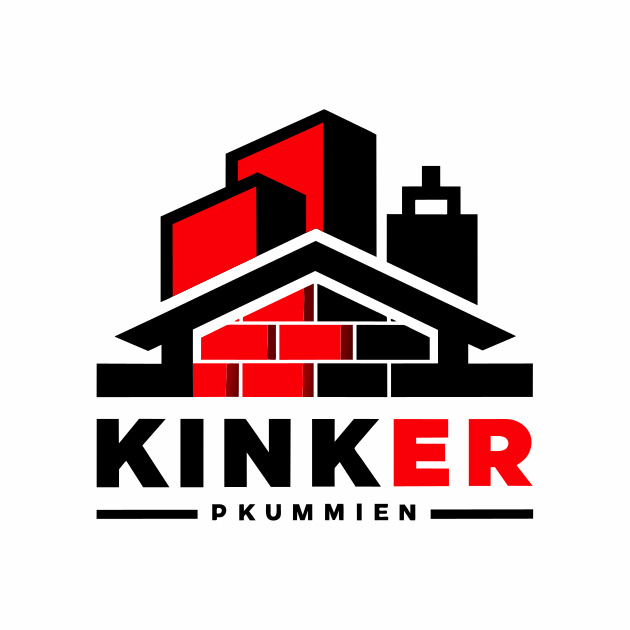 Create a simple clean logo in black and red for Klinker Premium, a ...