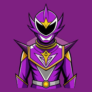 super sentai purple charácter - Recraft