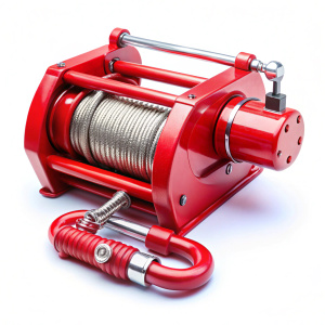 Winch Red Used on white background - Recraft