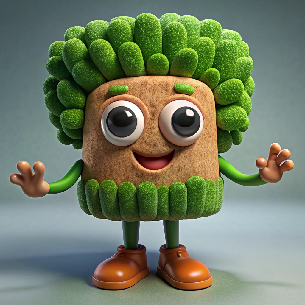 mascot 3d tree - Recraft
