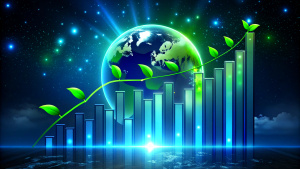Eco-friendly business graph - Recraft