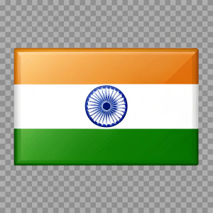 Indian flag batch transparent background - Recraft