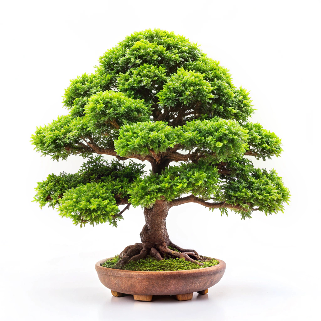 mini tree on white background - Recraft