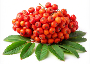Rowan berries. no background - Recraft