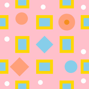 Pattern Seamless, Grid-Based Design: Uses a grid layout to arrange ...