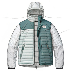 Men's Timberland Hypercore Insulated Jacket, Liner development plan ...