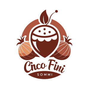 create logo "chocofin somi" Theme: dates in chocolate style: expensive ...