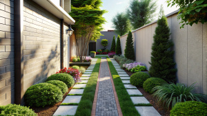 Transforming Narrow Side Yards with Creative Landscaping Ideas, Using ...