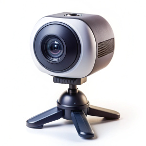 Jaunt 360 Camera on a white background - Recraft