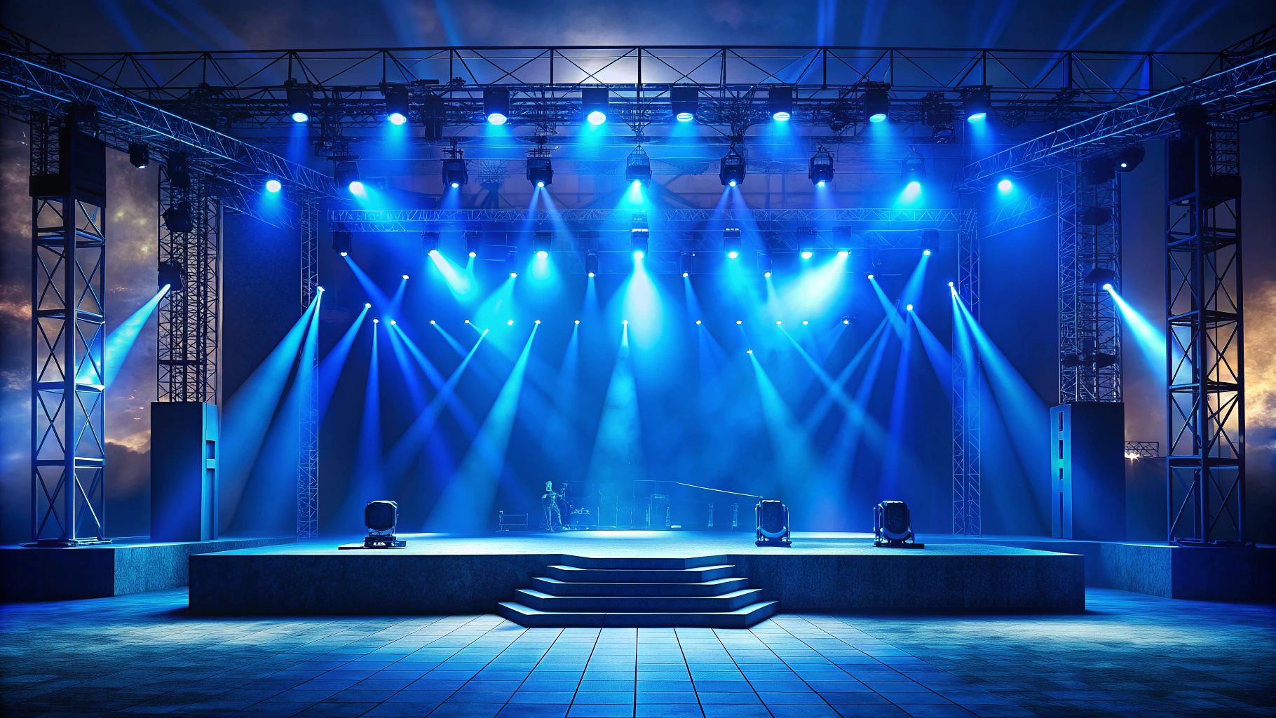 Empty Stage With Spotlight Concert Stage Background Empty Stage With