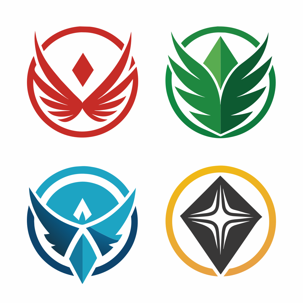 four logo design simple - Recraft