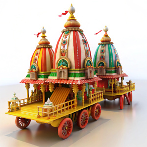 rath yatra white surface - Recraft