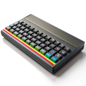 Zx Spectrum Computer on white background - Recraft
