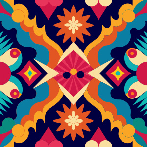 Pattern Seamless Eclectic Design: Combines different styles and design ...