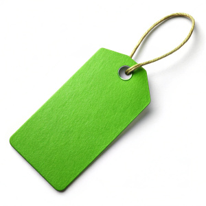 Label tag green - Recraft