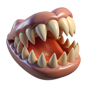 jaw with fangs - Recraft