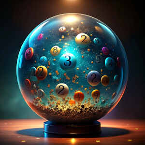 crystal ball with numbers inside - Recraft