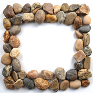 rock border on white background - Recraft