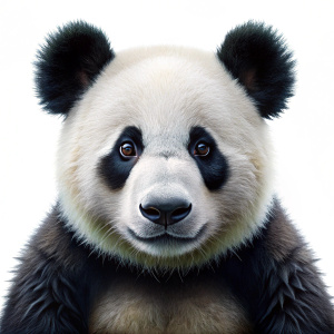 panda, no background - Recraft
