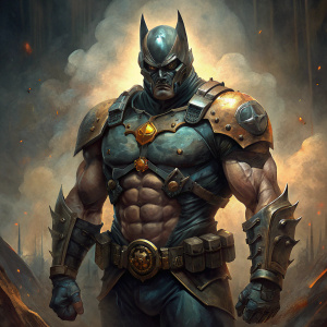 batman Dc, armourbattle, steam punk, strong muscle, dark, cyberpunk ...