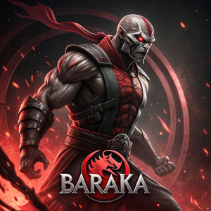 Baraka, a formidable character from Mortal Kombat, depicted in a ...