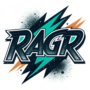monographic print for the brand 'RAGR.' Infuse the design with elements ...