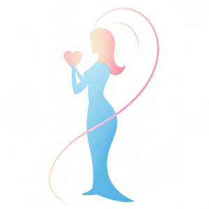 simple lady silhouette standing in the shape of thick lines. raising ...