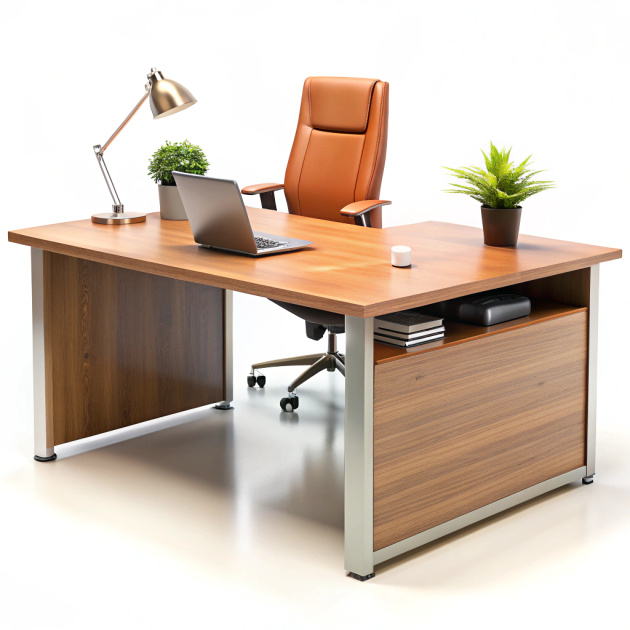 office table isolated on a white background - Recraft