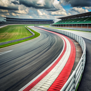 formula 1 track closeup - Recraft