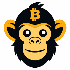 bitcoin symble sign monkey face letter generate unique - Recraft