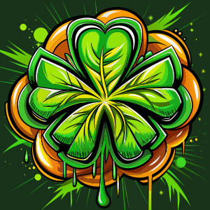 Four-Leaf Clover graffiti - Recraft