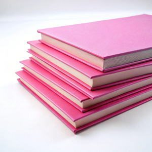 Pink books isolated on white background - Recraft