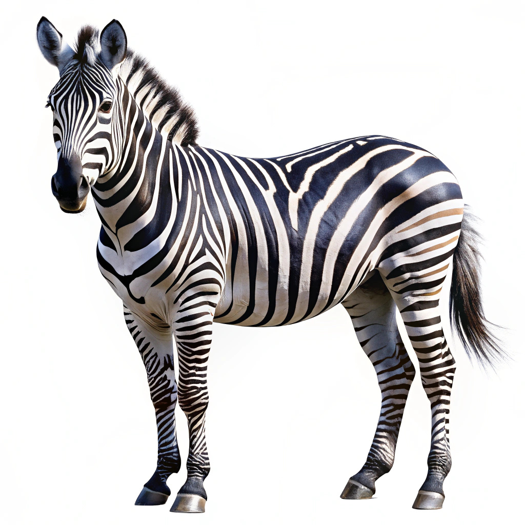 zebra, no background - Recraft