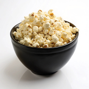 create a high quality : a black bowl of pop kon white background - Recraft