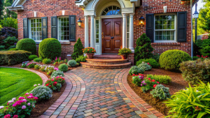 Step into Elegance: Front Yard Brick Landscaping Ideas You'll Love, We ...