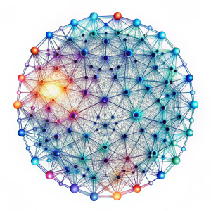 neural network textures isolated on white background - Recraft