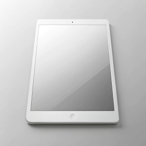 Clean tablet screen mockup - Recraft